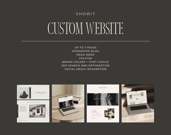 Custom Showit Website Design - Etsy
