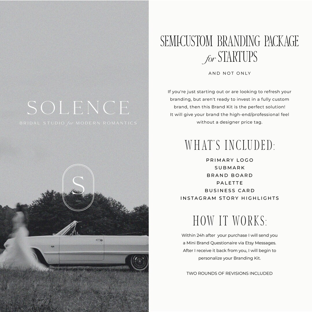 Semi-custom Branding Package | Premade Branding Package | Brand ...