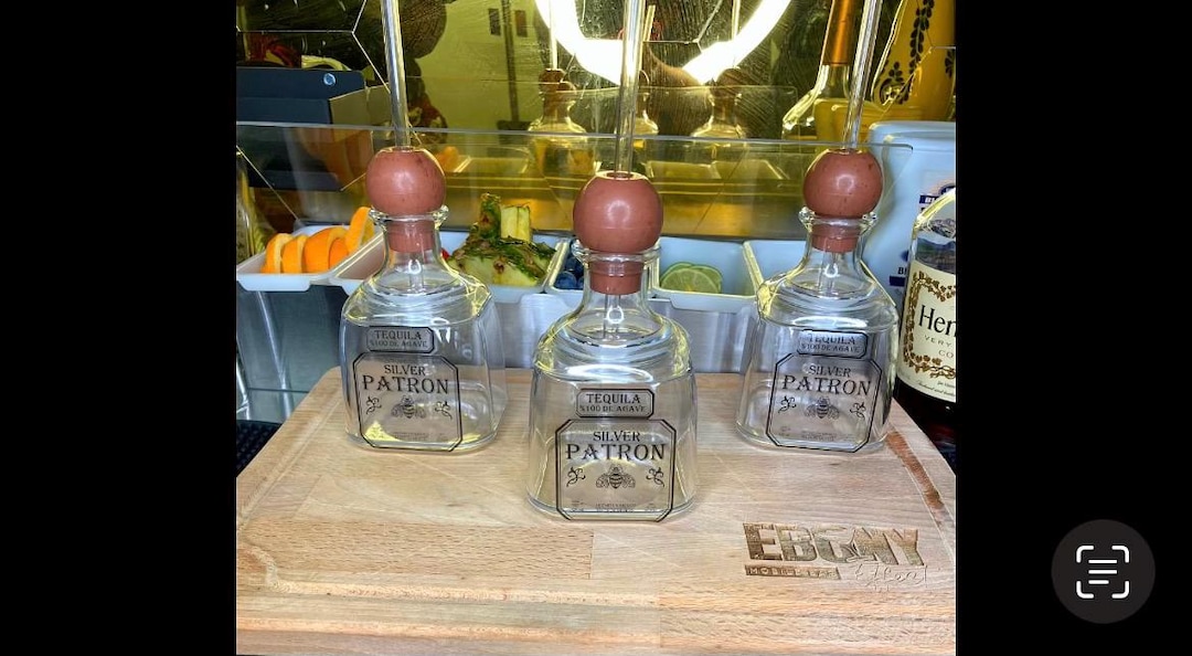 Patron Replica Reusable Cocktail Cup 12 OZ (375 ML) Wood Color Cork ...