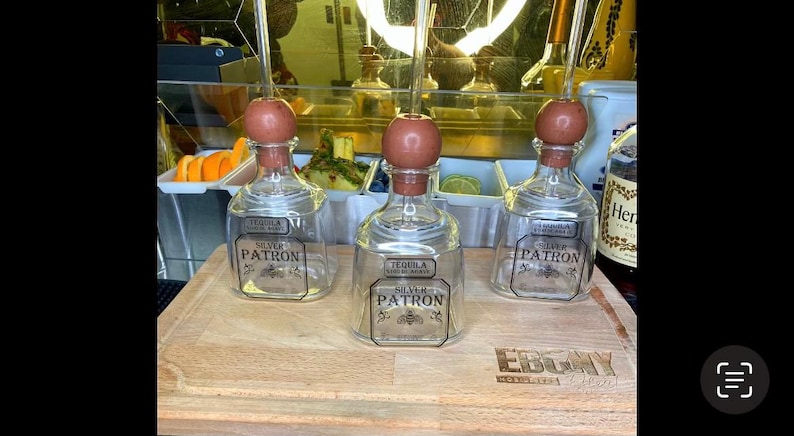 Patron Replica Reusable Cocktail Cup 12 OZ (375 ML) Wood Color Cork ...