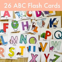 Animal Alphabet Poems Kids Alphabet Cards Animal ABC Kids Short Poems ...