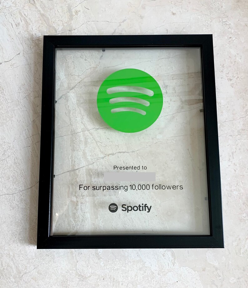 Custom Awards Tiktok, Instagram, Spotify, Twitch, Twitter 8x10 Framed ...