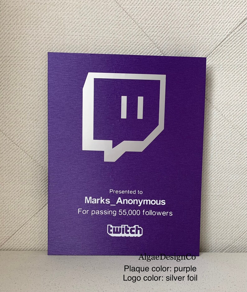 Custom Twitch Creator Award | Tiktok, Instagram, Spotify, Twitch ...