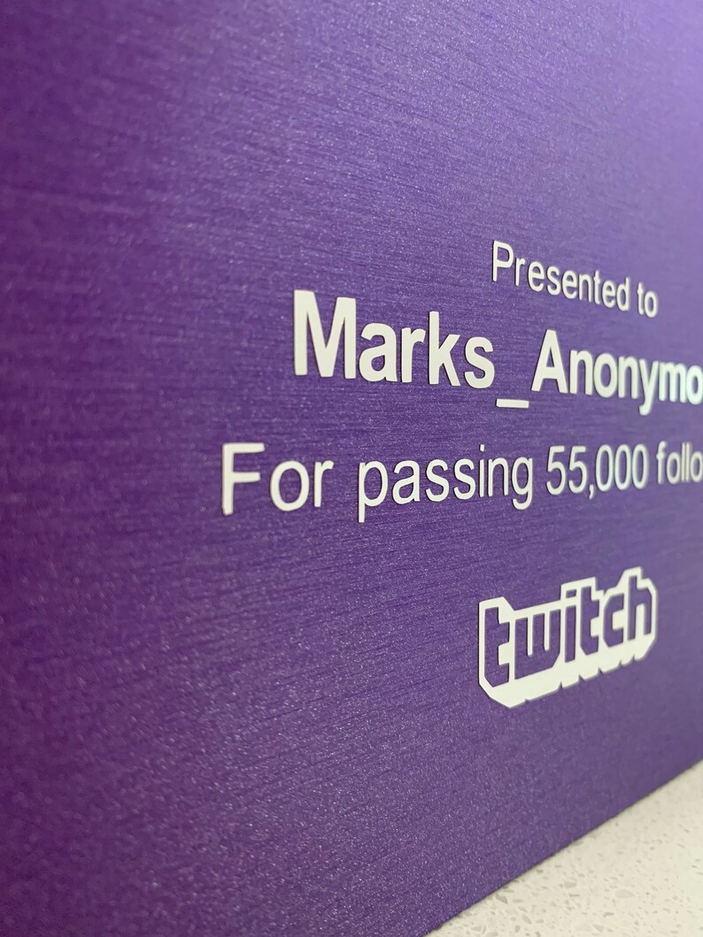 Custom Twitch Creator Award | Tiktok, Instagram, Spotify, Twitch ...