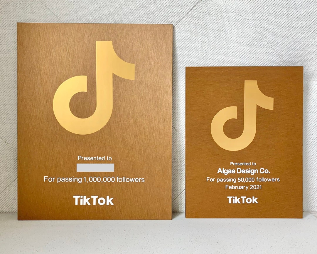 Custom Creator Awards 11x14 Inchs | Social Media Plaque - Etsy