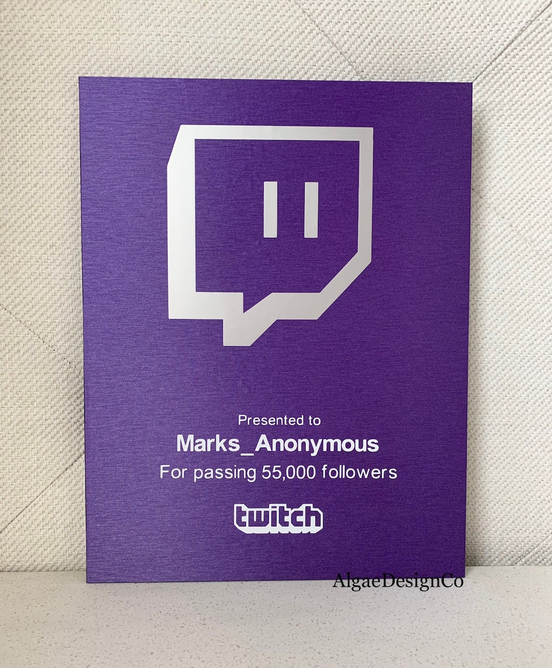 Custom Twitch Creator Award | Tiktok, Instagram, Spotify, Twitch ...