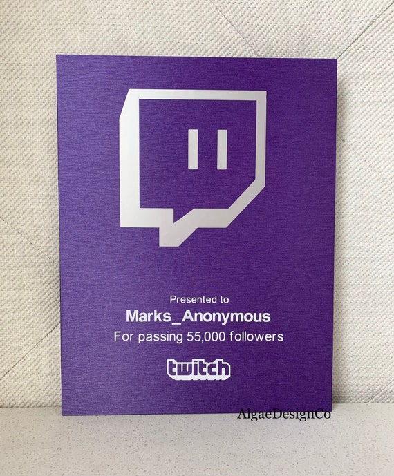 Custom Twitch Creator Award TikTok Instagram Spotify - Etsy.de
