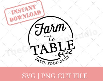 Farm to Table Logo - Etsy