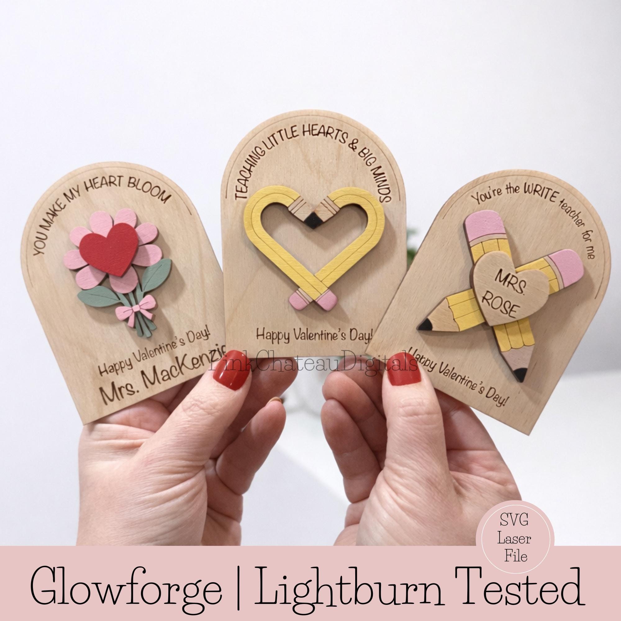 Bundle Valentines Teacher Inspired Cards/magnetic Mini Signs | SVG ...