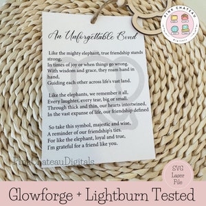 Unforgettable Bond: Elephant Friendship Ornament SVG Cut File ...