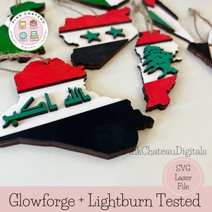 7 Bundle Map Outline Digital File Art SVG Laser Cute File Glowforge and ...