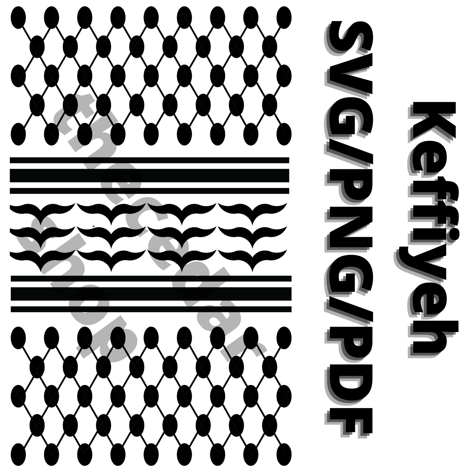 Keffiyeh Digital File Art PNG Print File SVG Cut File Cricut - Etsy