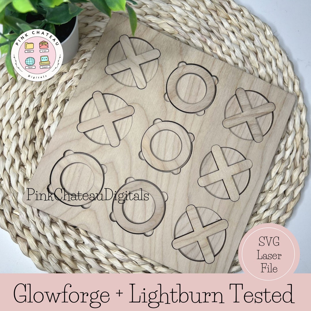 Wooden XO Classic Board Game Set / SVG Digital Cut File | Glowforge ...