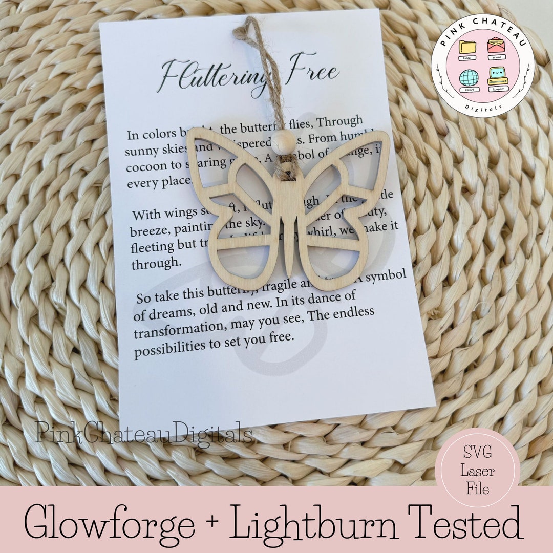 Fluttering Free: Butterfly Ornament SVG Cut File Matching PDF Print ...