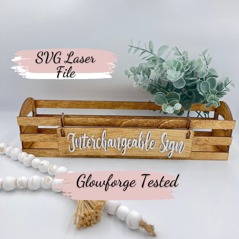 Interchangeable Crate / Basket SVG Digital Cut File | 1/8" (.125") 3mm | Glowforge Ready and ...