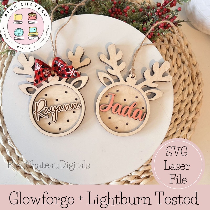 Cuernos de reno svg - Etsy México