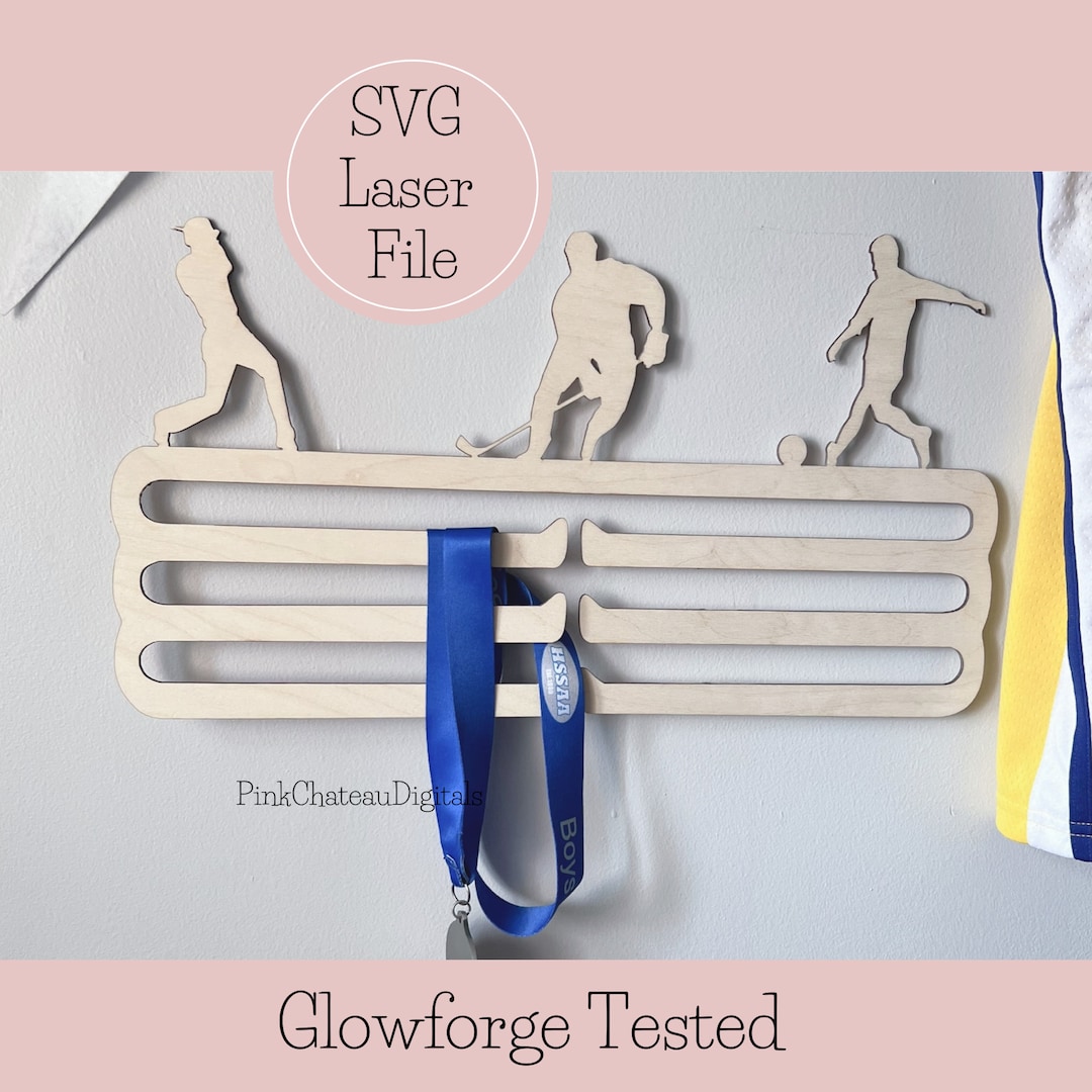 Sports Medallion Hanger SVG Medal & Ribbons Hanger Award Holder ...