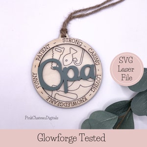 Opa Ornament FAST SCORE SVG Laser Engraved Cut File | Inspirational ...