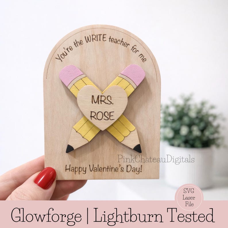 Bundle Valentines Teacher Inspired Cards/magnetic Mini Signs | SVG ...