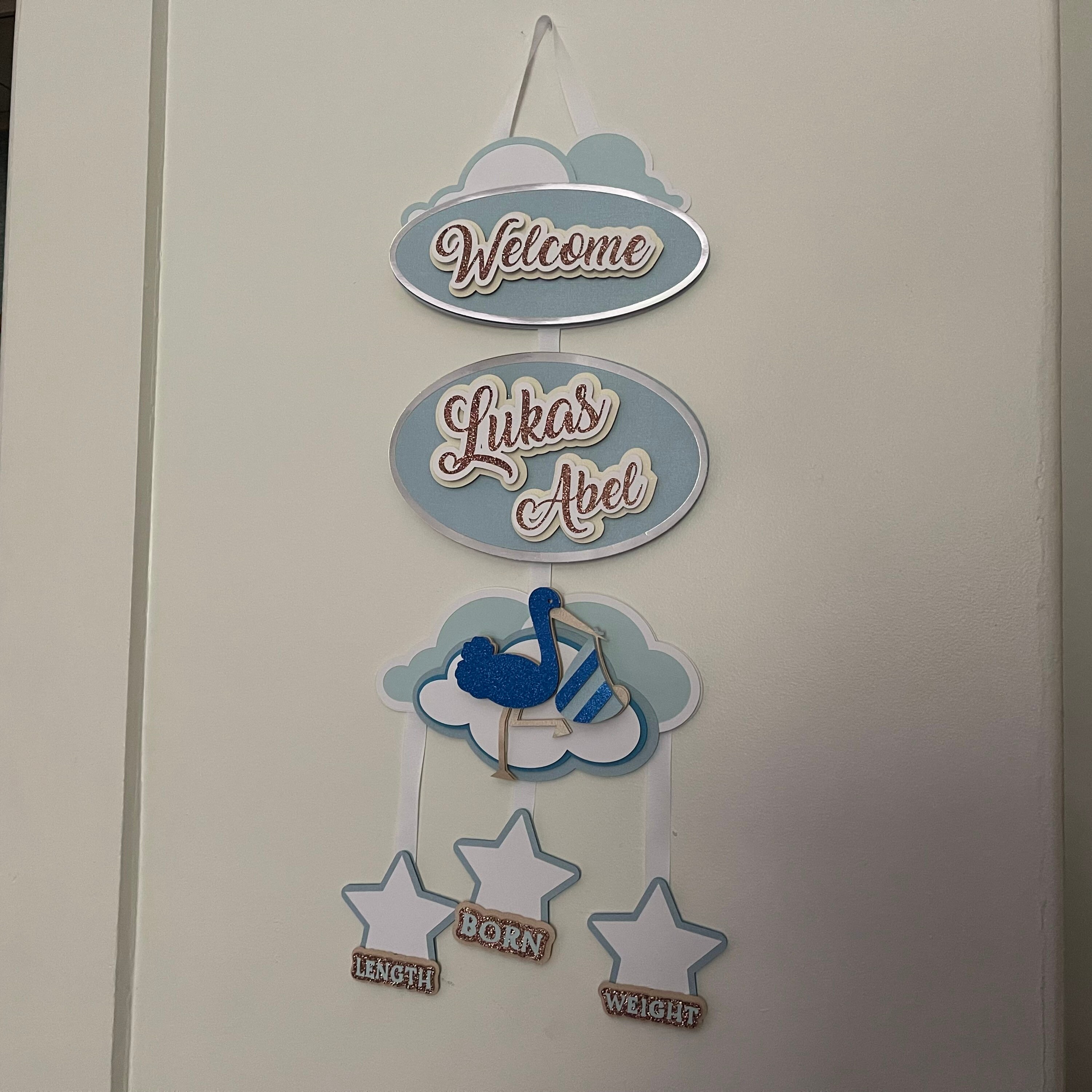 Baby Hospital Sign Door, House Name Signs, Pregnancy Announcement ...