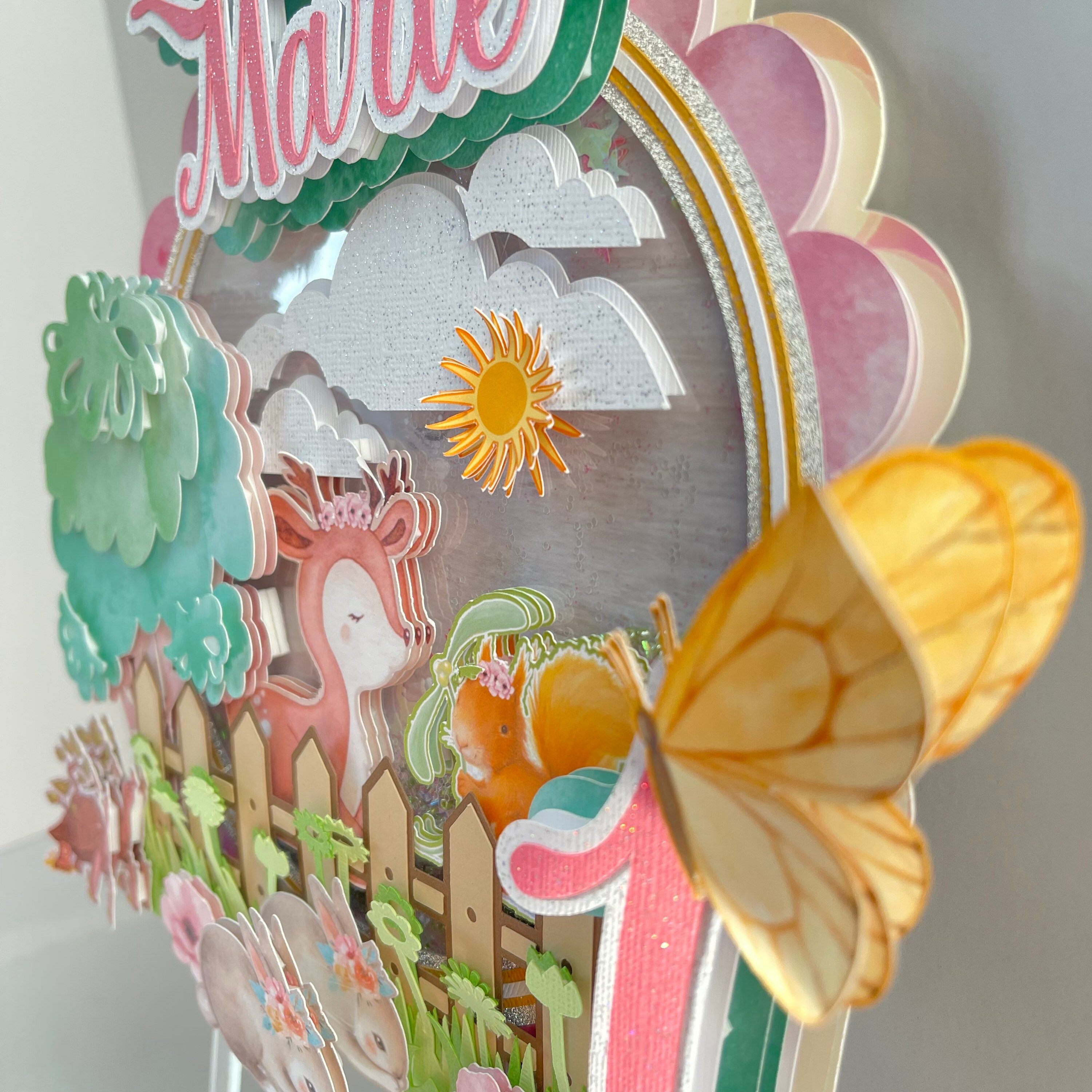 Enchanted Forest Cake Topper, Enchanted Forest First Birthday, Woodland ...