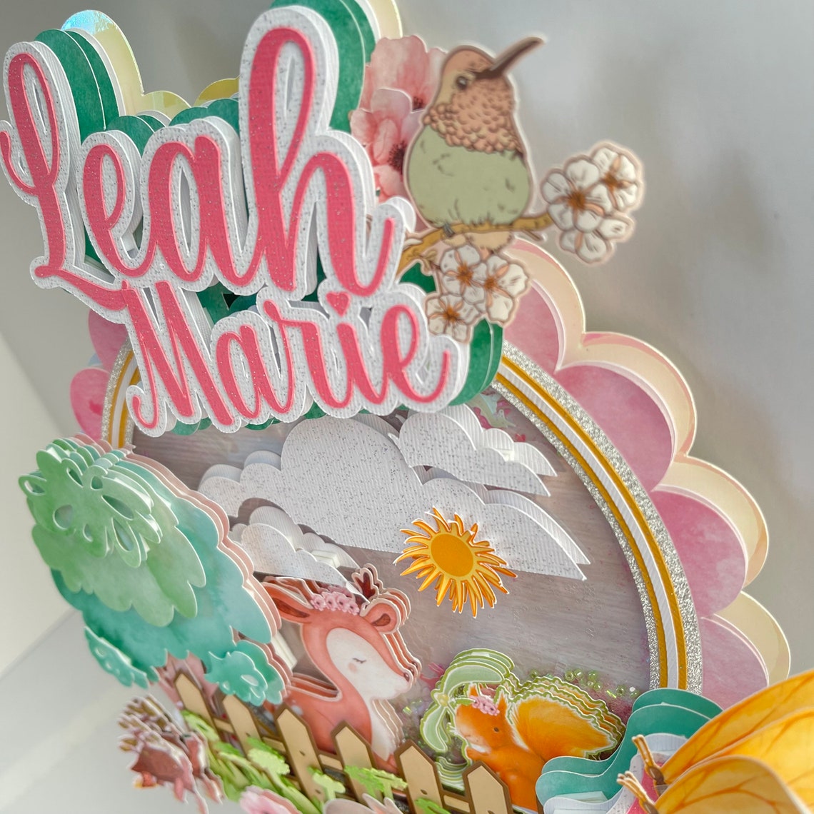 Enchanted Forest Cake Topper Enchanted Forest First Birthday - Etsy