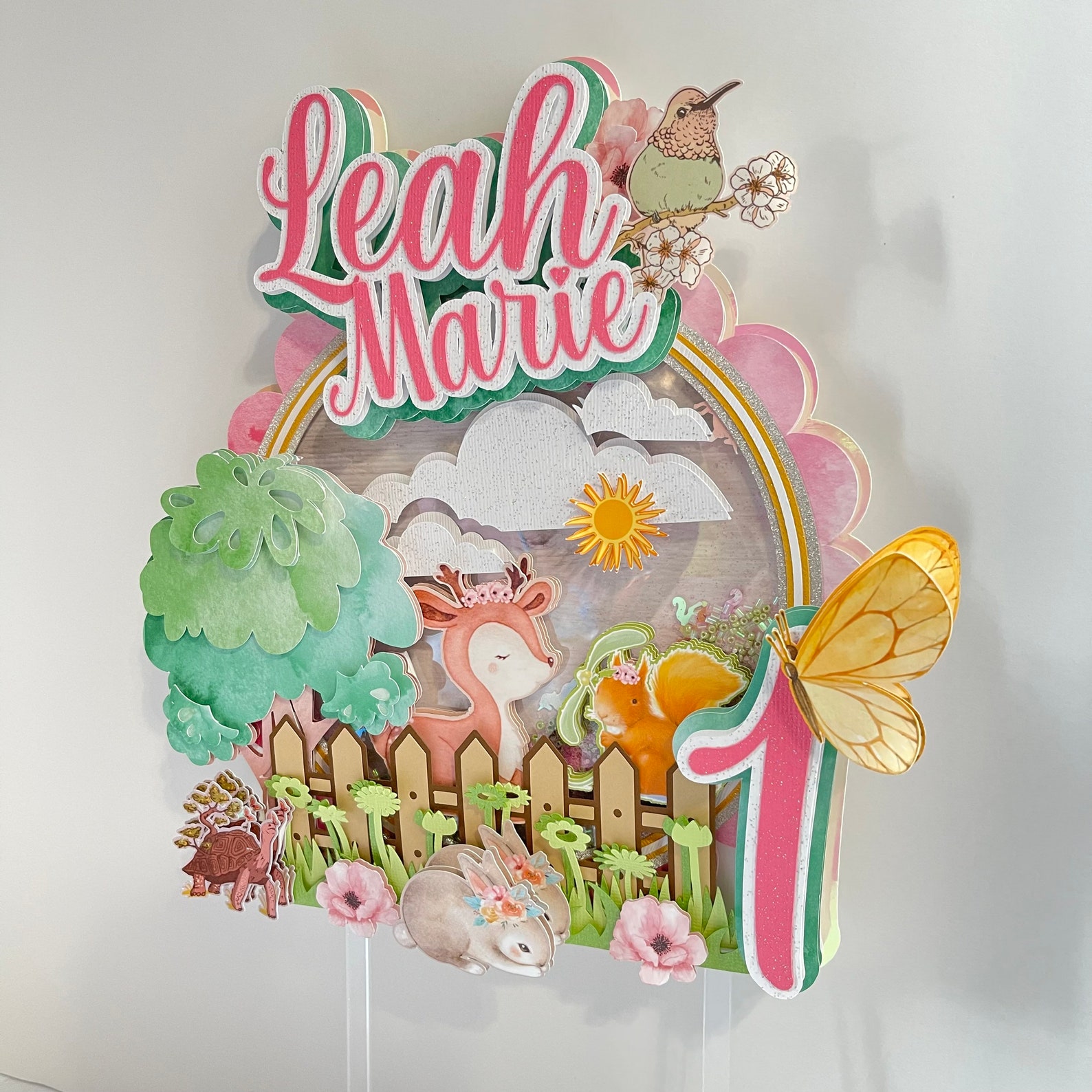 Enchanted Forest Cake Topper, Enchanted Forest First Birthday, Woodland ...