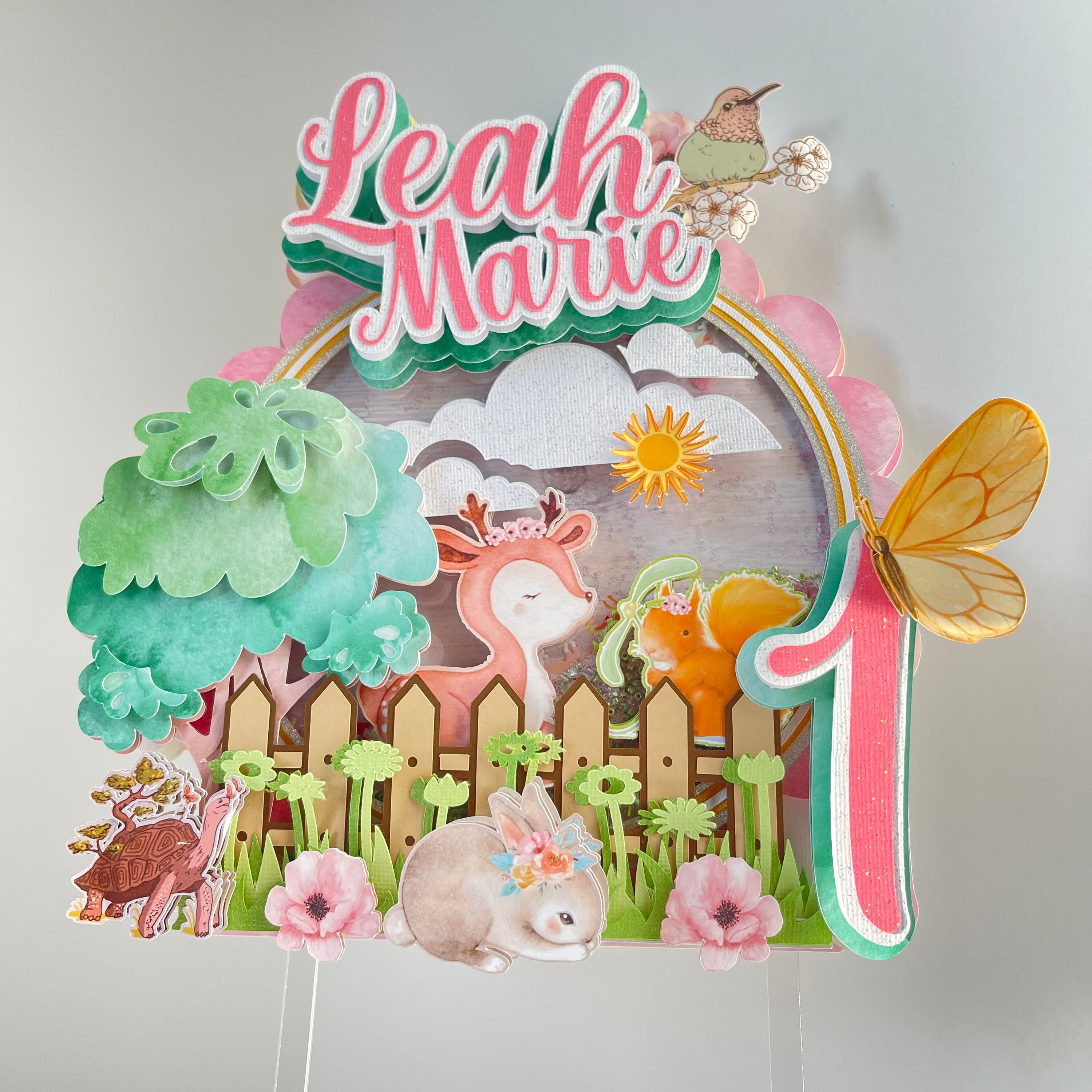 Enchanted Forest Cake Topper, Enchanted Forest First Birthday, Woodland ...