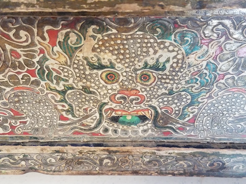 Rare Antique Tibetan Painted Alter or Choksi Tea Table - Etsy