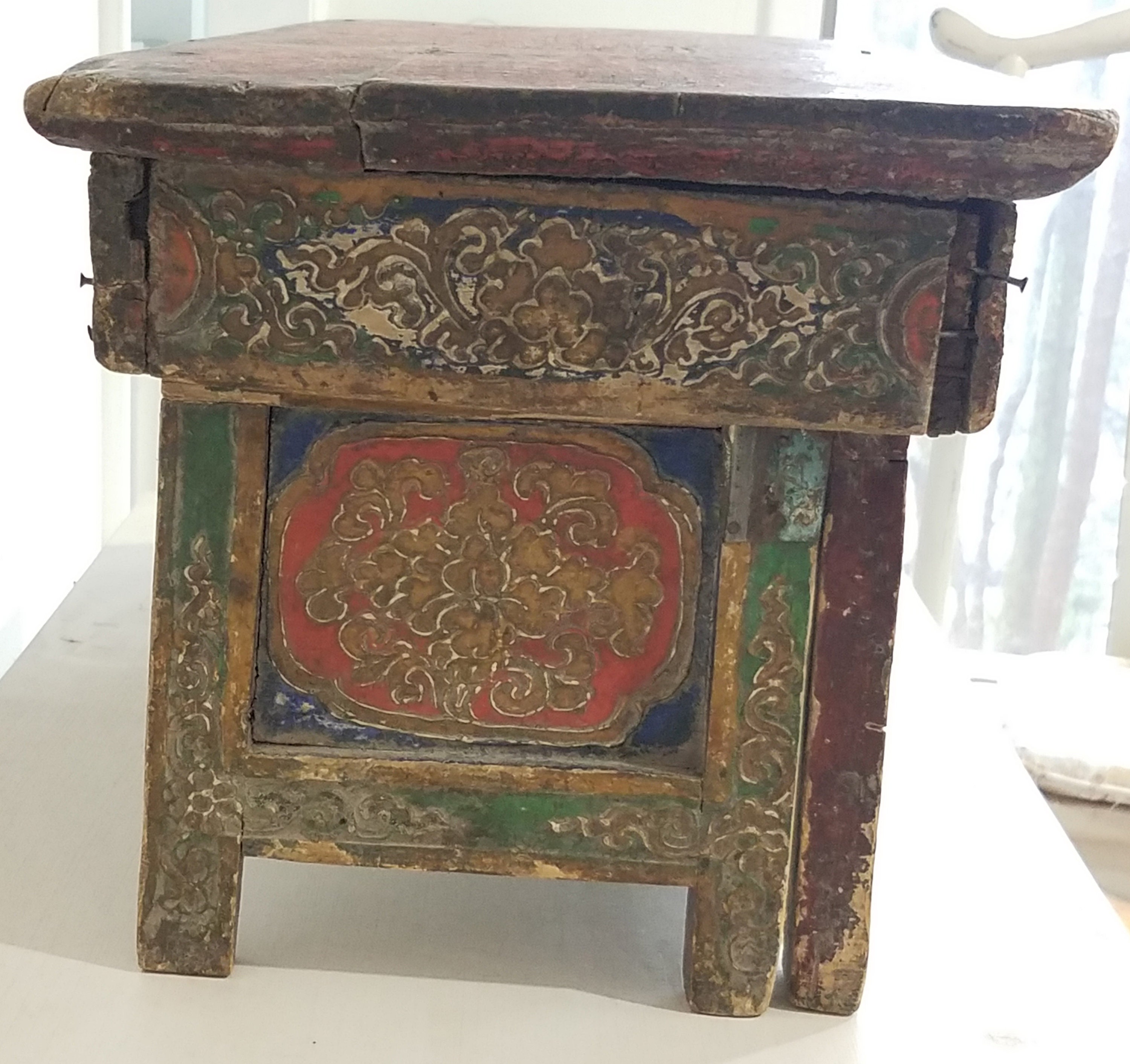 Rare Antique Tibetan Painted Alter or Choksi Tea Table - Etsy