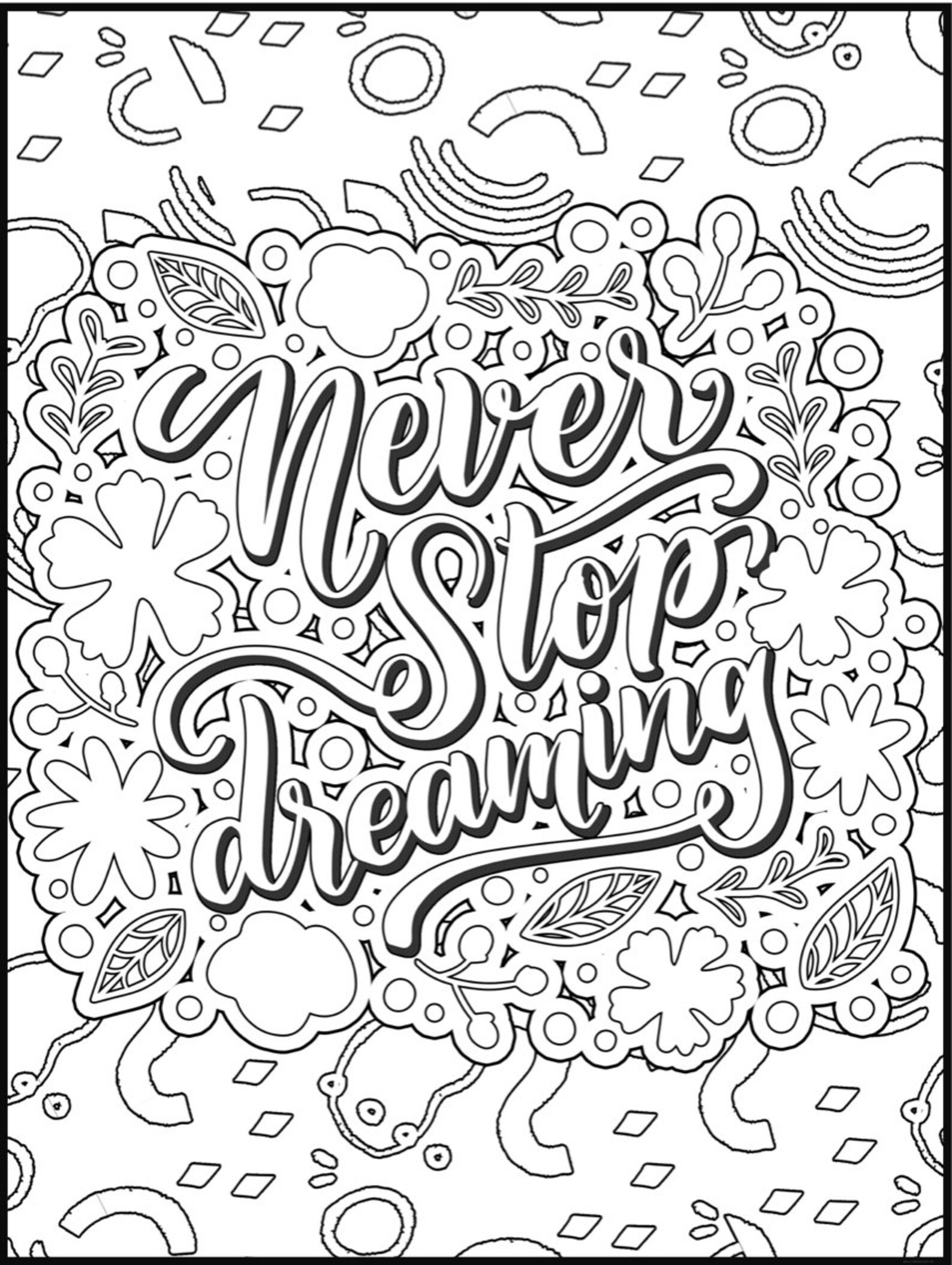 120 Motivational Coloring Pages for Kids & Adults, Printable Coloring ...