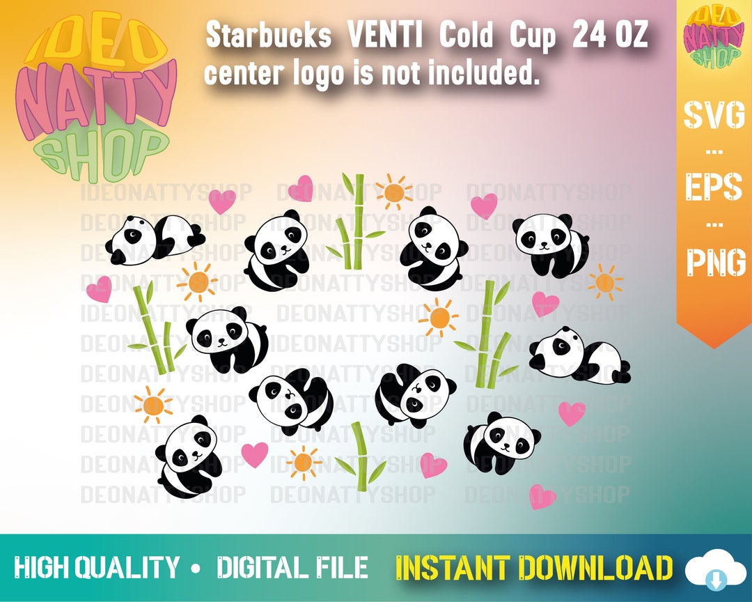 Full Wrap Panda SVG, Full Wrap Rolling Panda SVG, Panda Bamboo SVG ...