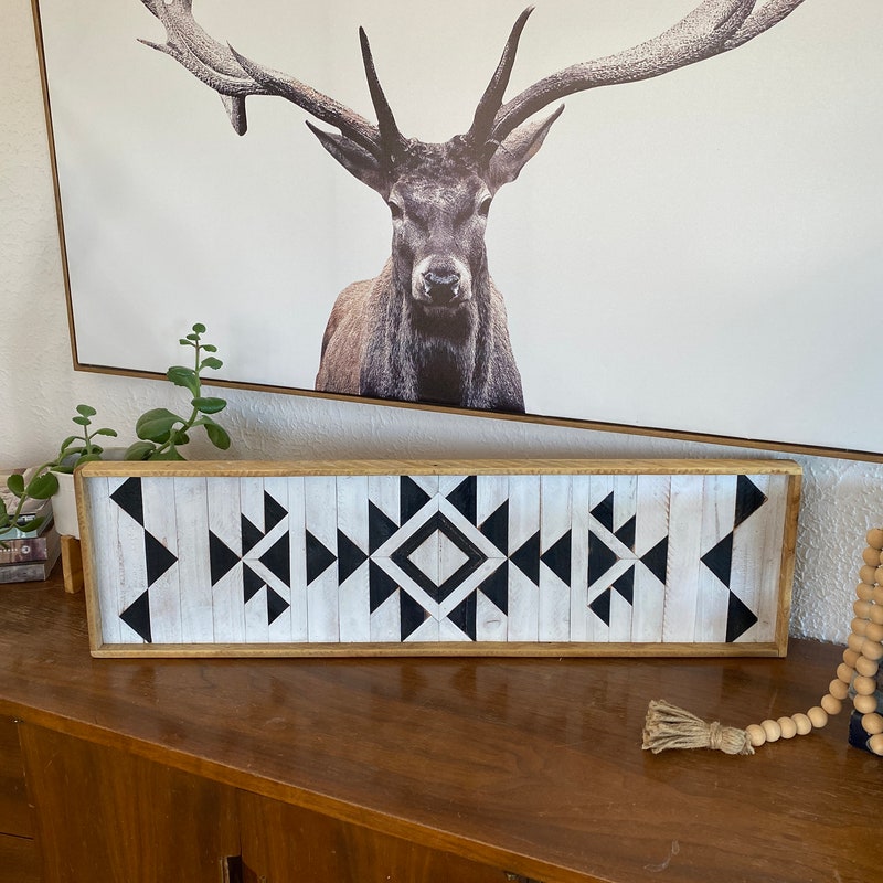 Aztec Wood Wall Art - Etsy