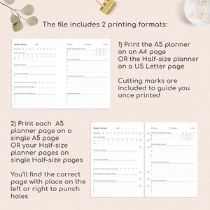 Weekly Review, Weekly Reflection Gratitude Journal Growth Mindset Self ...