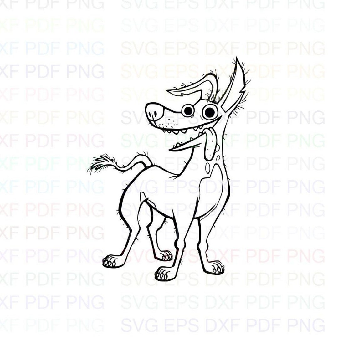Happy_dante_coco Svg Outline Dxf Eps Pdf Png, Cricut, Cutting File ...