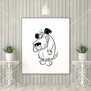 Muttley_the_wacky_races Svg Outline Dxf Eps Pdf Png, Cricut, Cutting ...