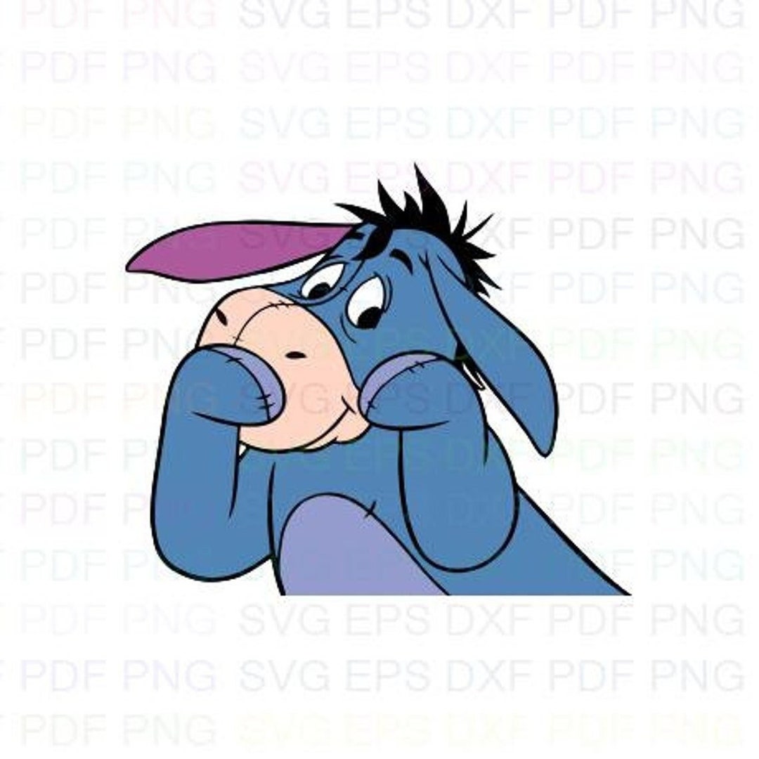 Eeyore_donkey_winnie_the_pooh_7 Svg Dxf Eps Pdf Png, Cricut, Cutting ...