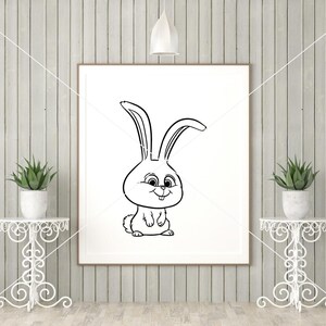 Snowball_the_secret_life_of_pets Svg Outline Dxf Eps Pdf Png, Cricut ...