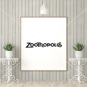 Logo_zootopia Svg Outline Dxf Eps Pdf Png, Cricut, Cutting File, Vector ...