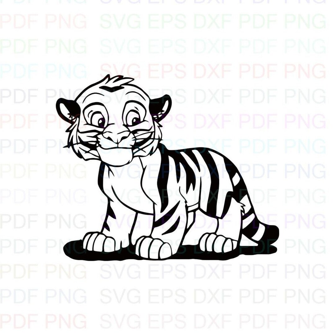 Rajah_baby_aladdin Svg Outline Dxf Eps Pdf Png, Cricut, Cutting File ...