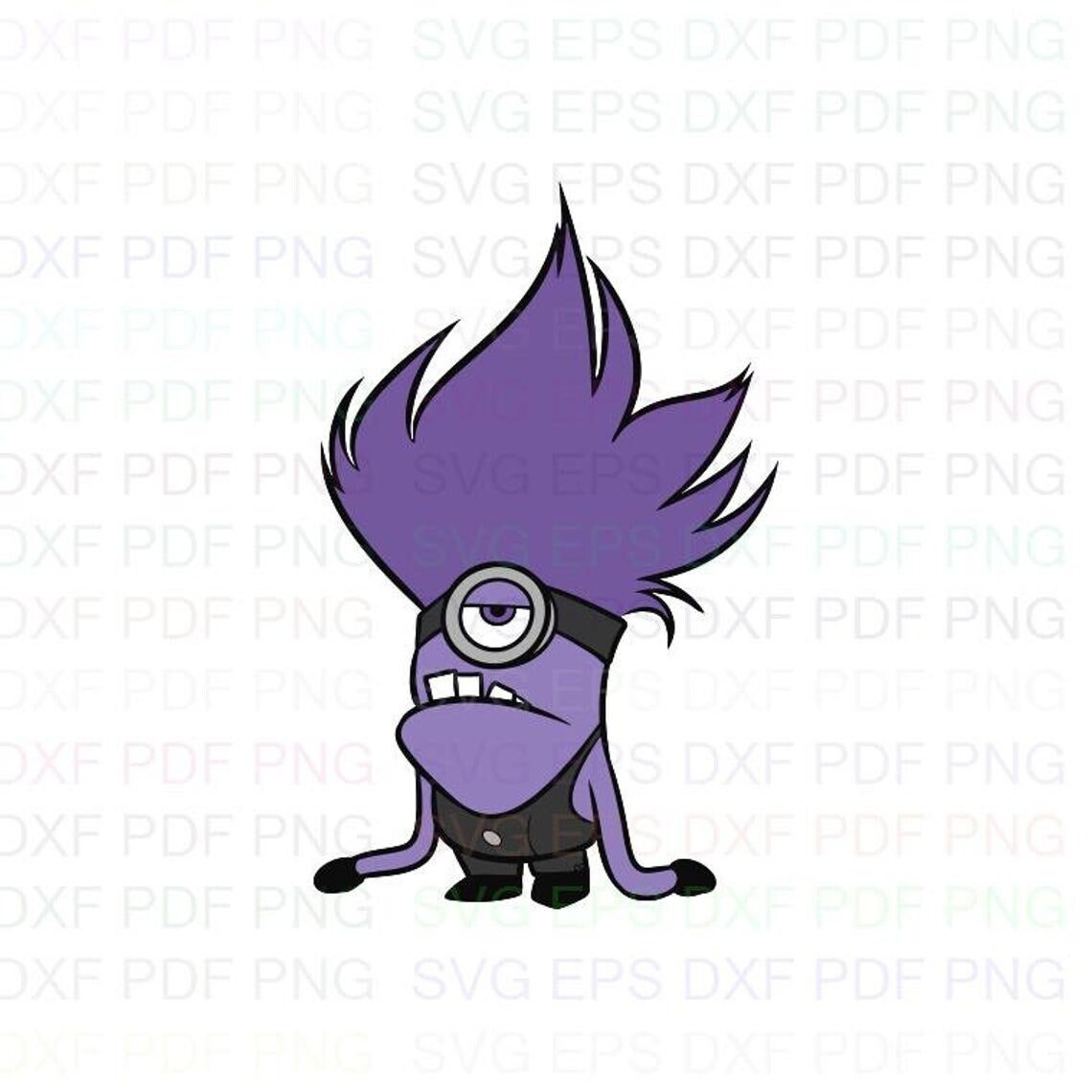 Despicable_me_evil_minion Svg Dxf Eps Pdf Png, Cricut, Cutting File ...