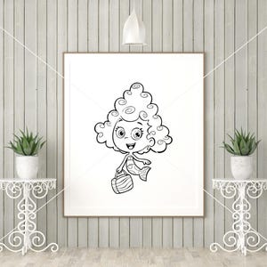 Deema_bubble_guppies Svg Outline Dxf Eps Pdf Png, Cricut, Cutting File ...