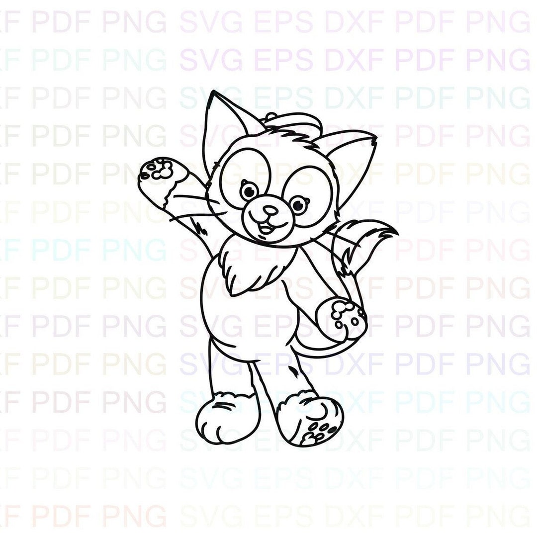 Gelatoni_duffy_and_friends Svg Outline Dxf Eps Pdf Png, Cricut, Cutting ...