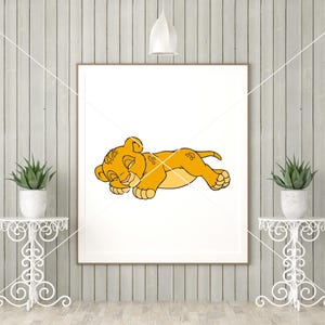 Simba_baby_the_lion_king_4 Svg Dxf Eps Pdf Png, Cricut, Cutting File ...