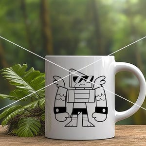 Hawkodile_unikitty Svg Outline Dxf Eps Pdf Png, Cricut, Cutting File ...
