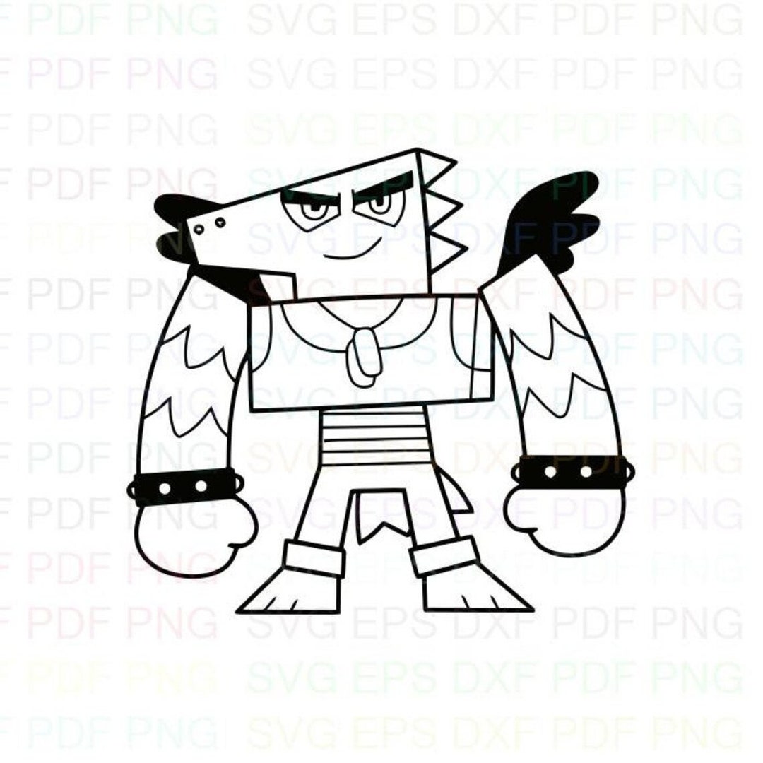 Eagleator_unikitty Svg Outline Dxf Eps Pdf Png, Cricut, Cutting File ...
