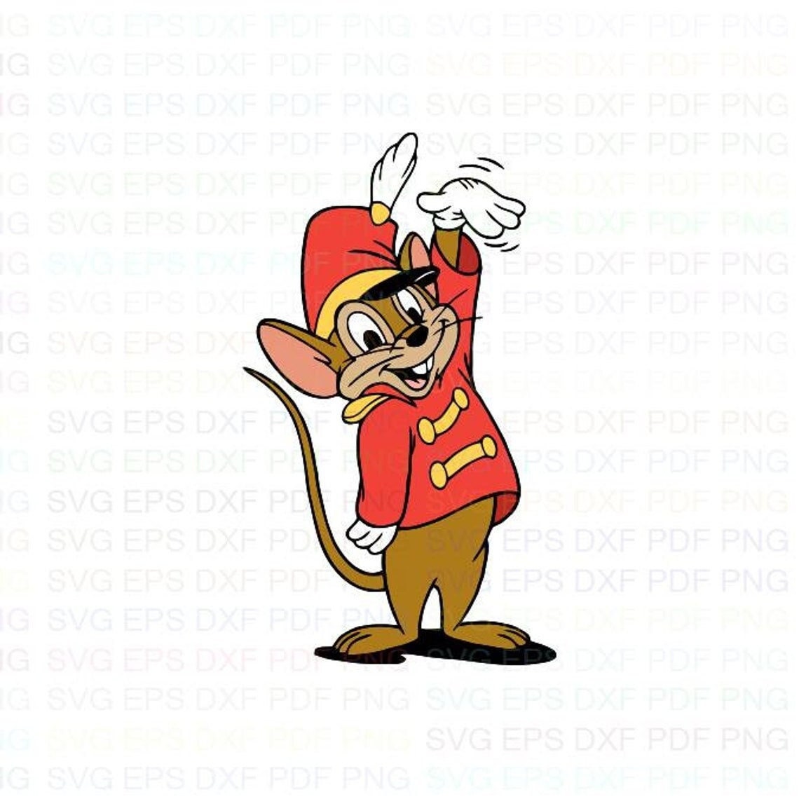 Timothy_mouse_say_hi_dumbo Svg Dxf Eps Pdf Png, Cricut, Cutting File ...