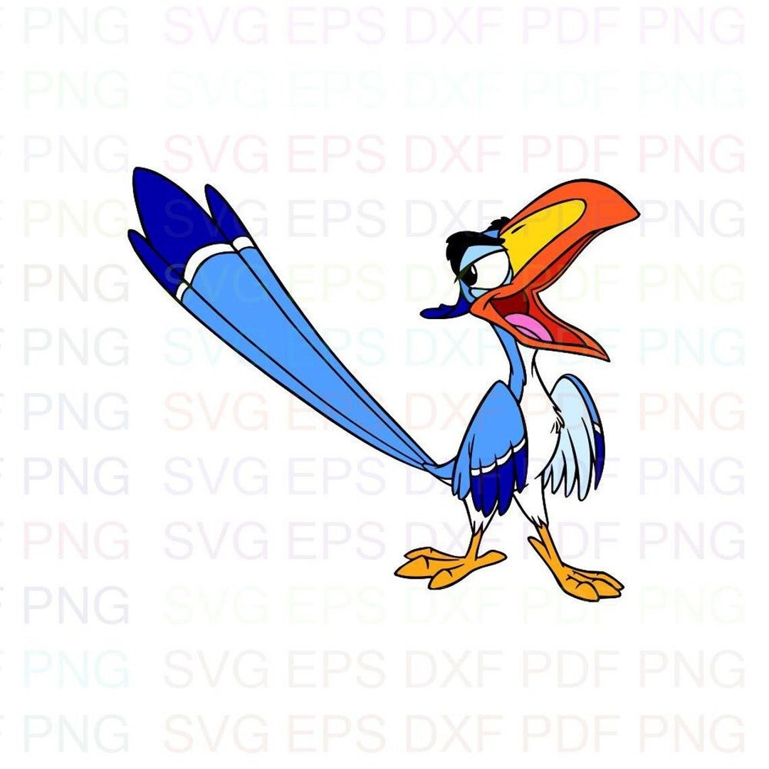 Zazu_the_lion_king_2 Svg Dxf Eps Pdf Png, Cricut, Cutting File, Vector ...