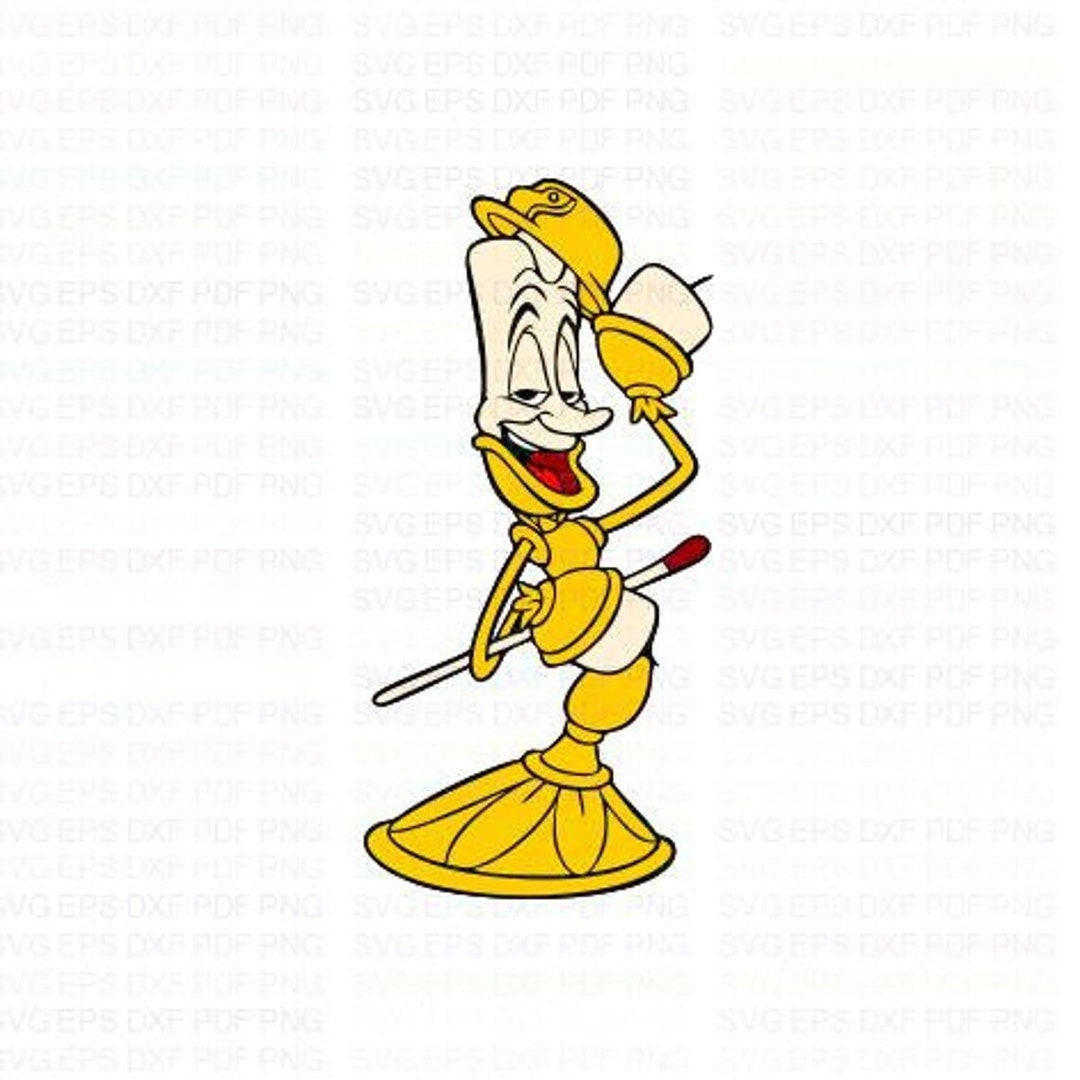 Lumiere_beauty_and_the_beast Svg Dxf Eps Pdf Png, Cricut, Cutting File ...