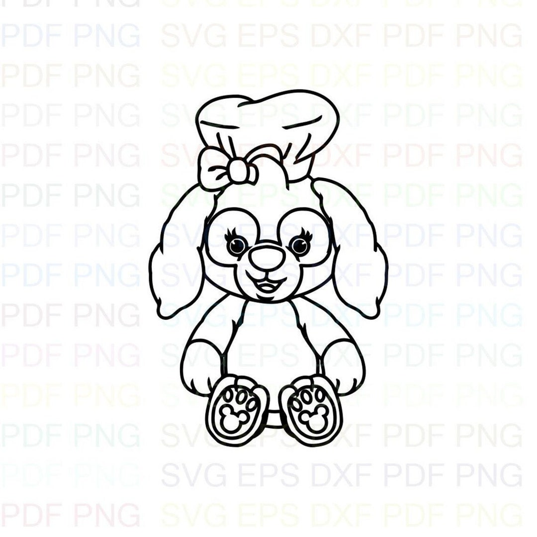 Cookie_duffy_and_friends Svg Outline Dxf Eps Pdf Png, Cricut, Cutting ...